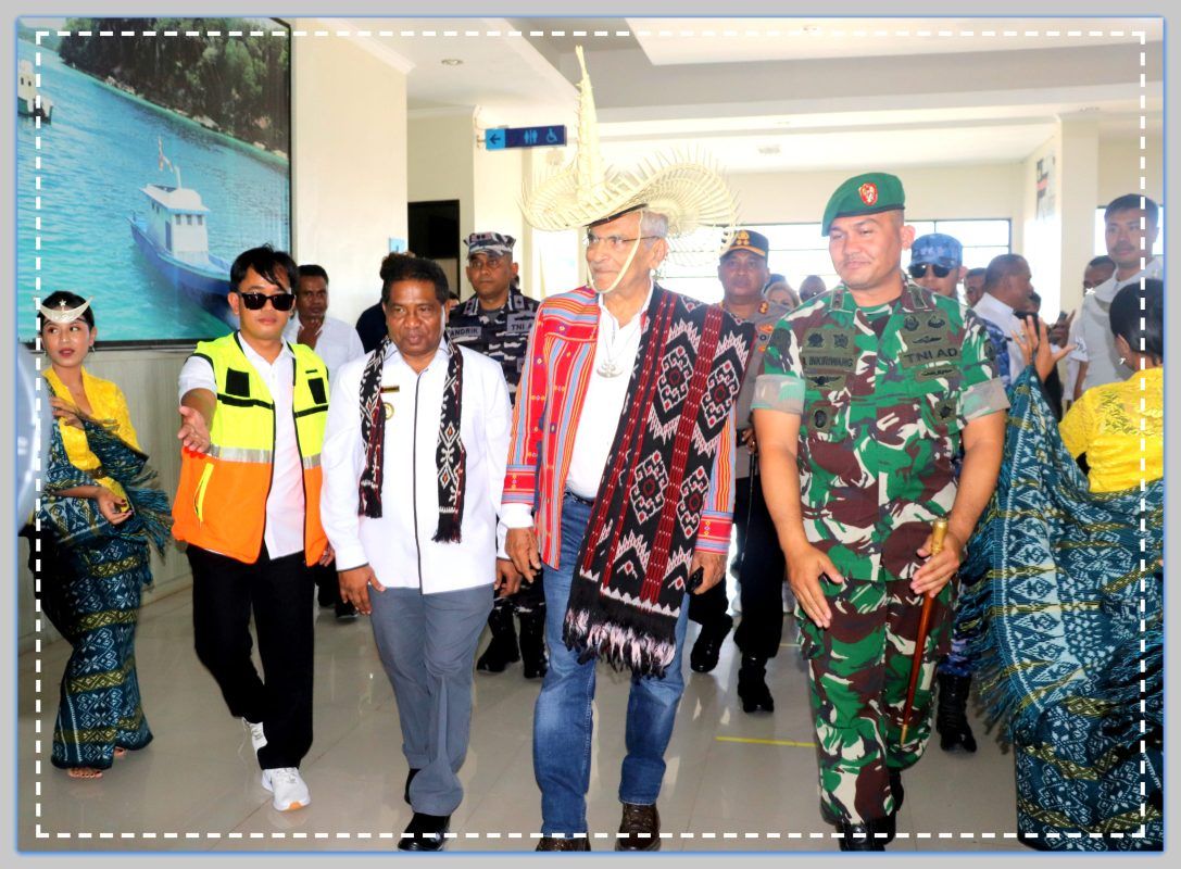 Lawatan Presiden Timor Leste di Rote Ndao, Pulau Terselatan Indonesia ...